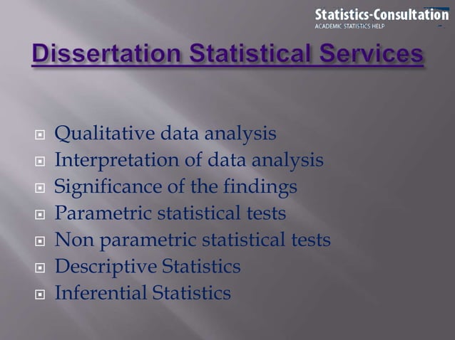 Dissertation data analysis help | PPT