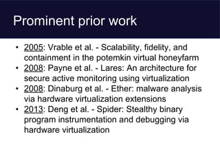 Malware Collection and Analysis via Hardware Virtualization | PDF