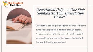 Dissertation Help | PDF