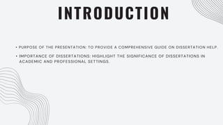 Dissertation Help: A Comprehensive Guide | PPTX