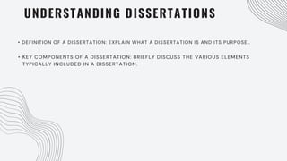 Dissertation Help: A Comprehensive Guide | PPTX