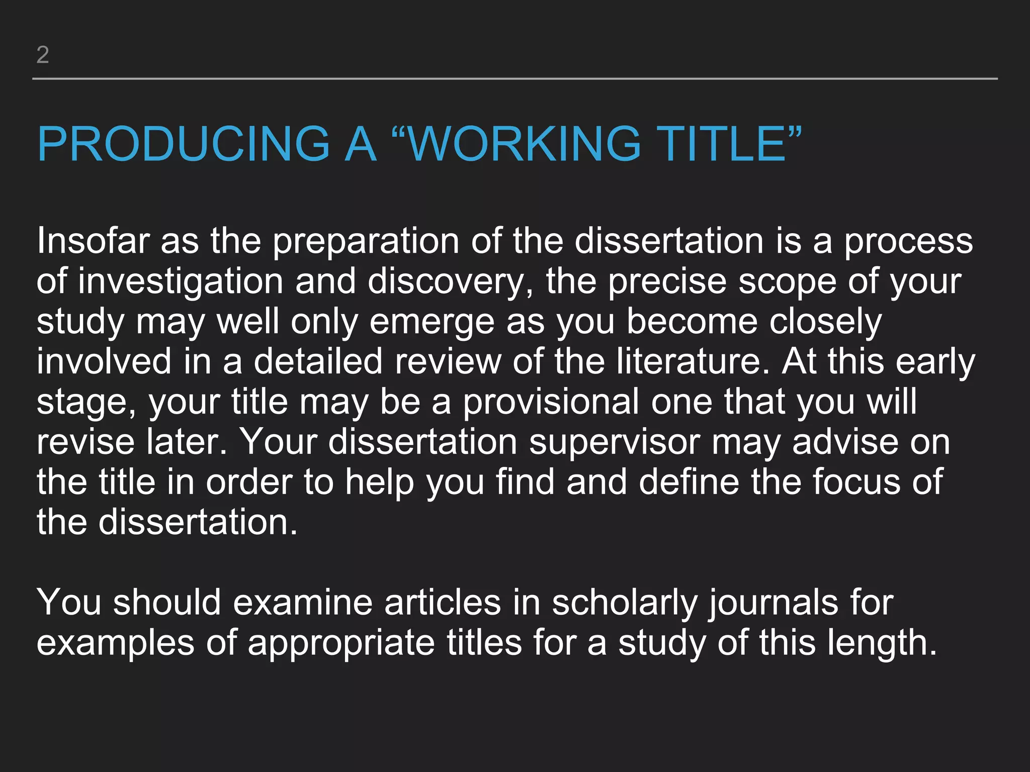 Dissertation intro | PPT