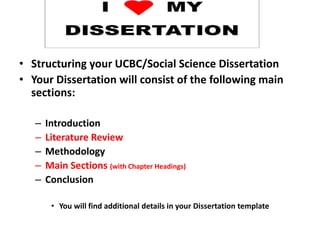 Introduction to Writing Your Dissertation | PPTX