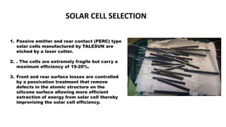 Manufacture and Testing of Building Integrated Photovoltaic system | PPT