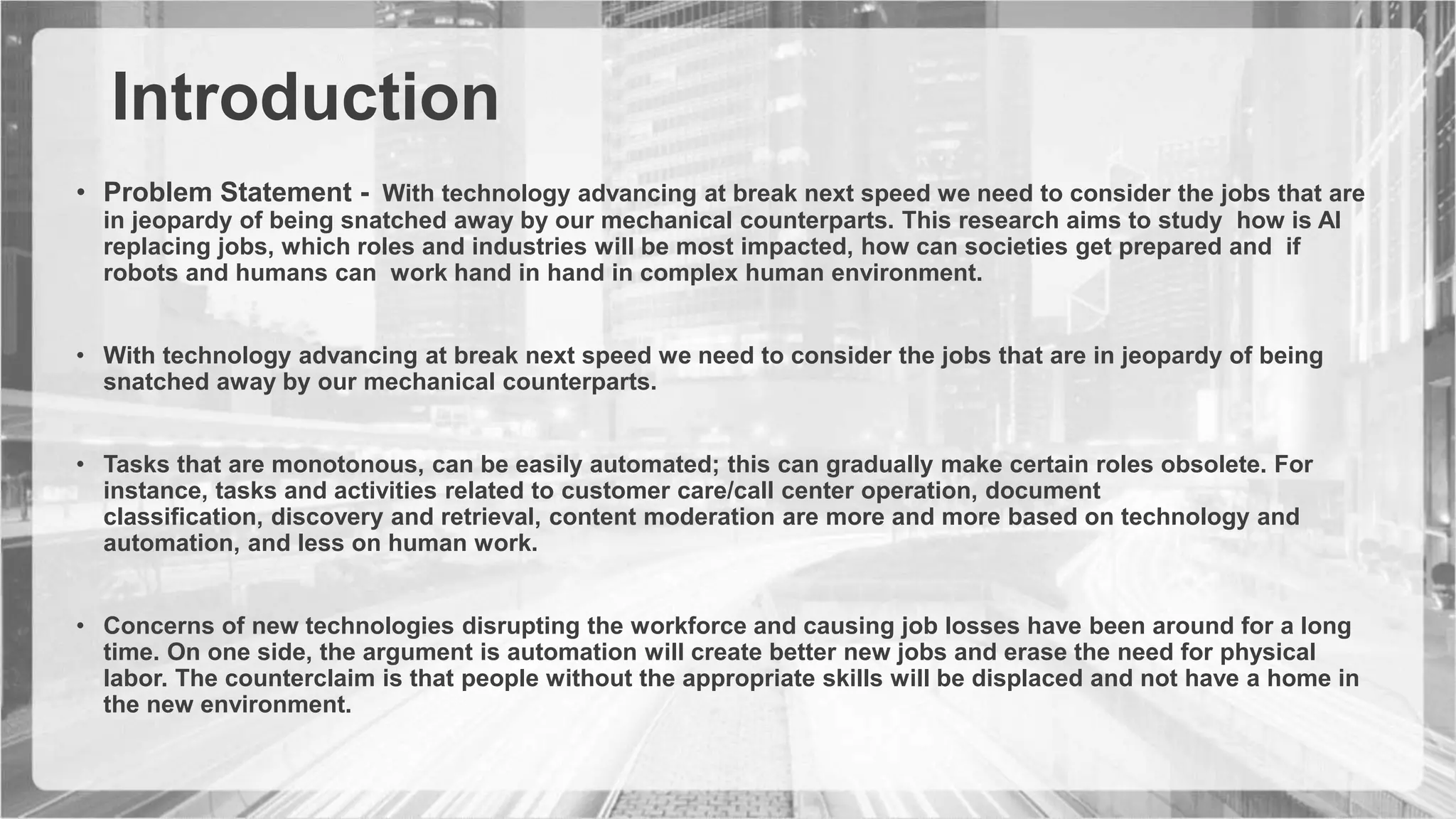 How Artificial Intelligence is taking over Human Jobs | PPTX