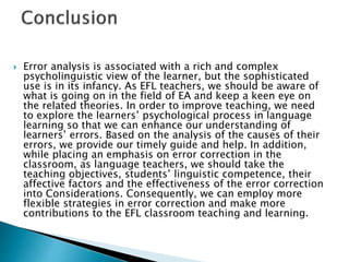 presentation on error and mistake | PPTX