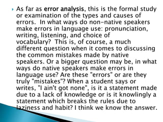 presentation on error and mistake | PPTX