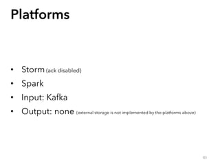 A Benchmark Suite for Distributed Stream Processing Systems | PPT