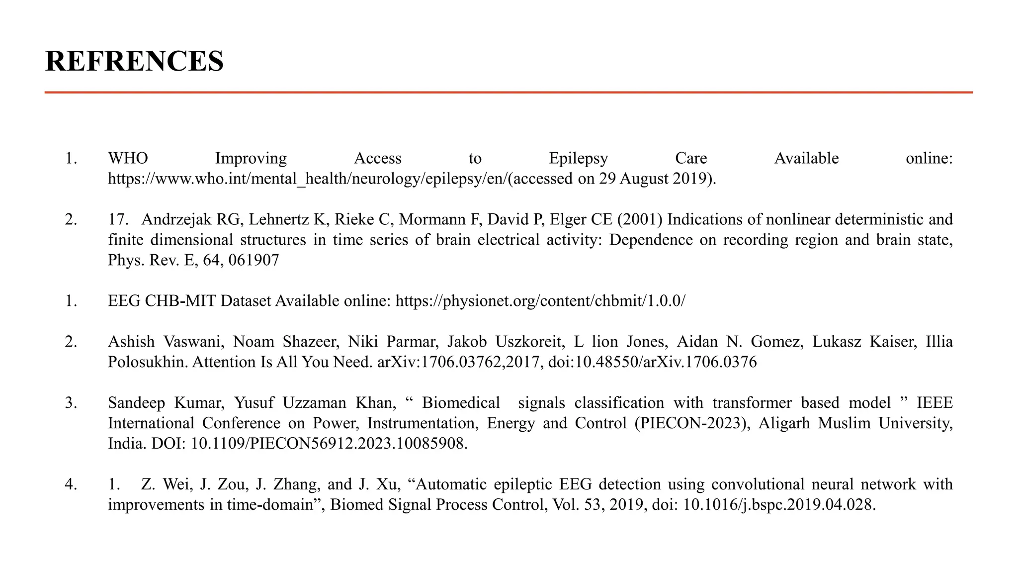 Biomedical Signals Classification With Transformer Based Model Pptx