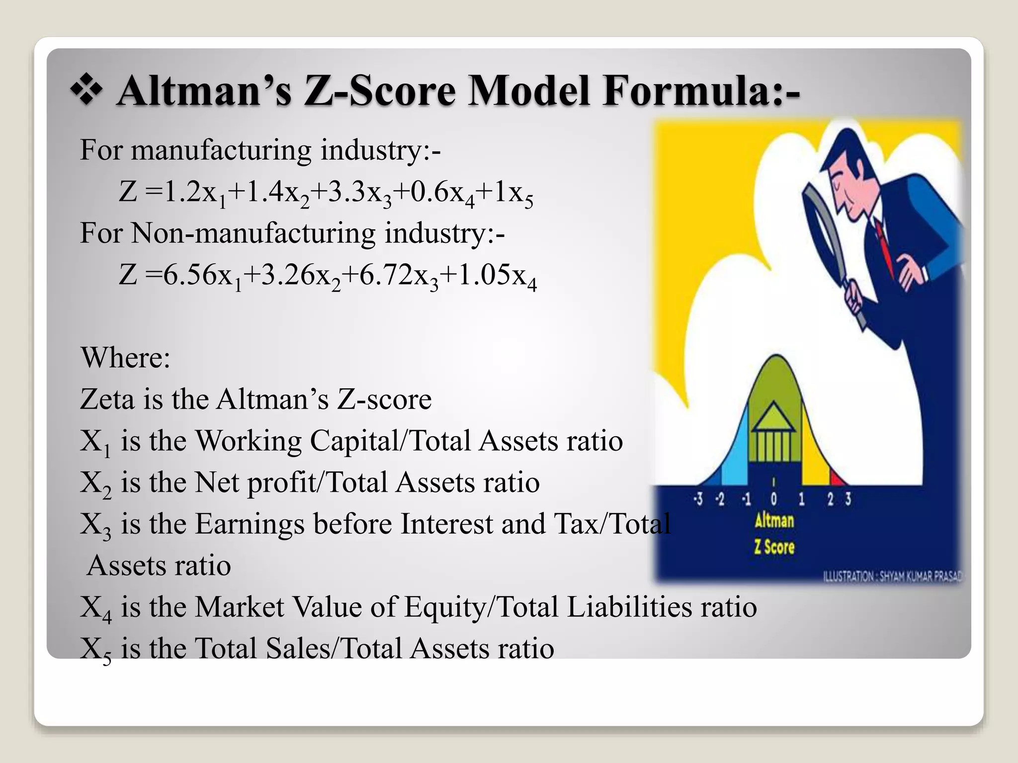 Dissertation Presentation on Altman Z- Score in measuring financial ...