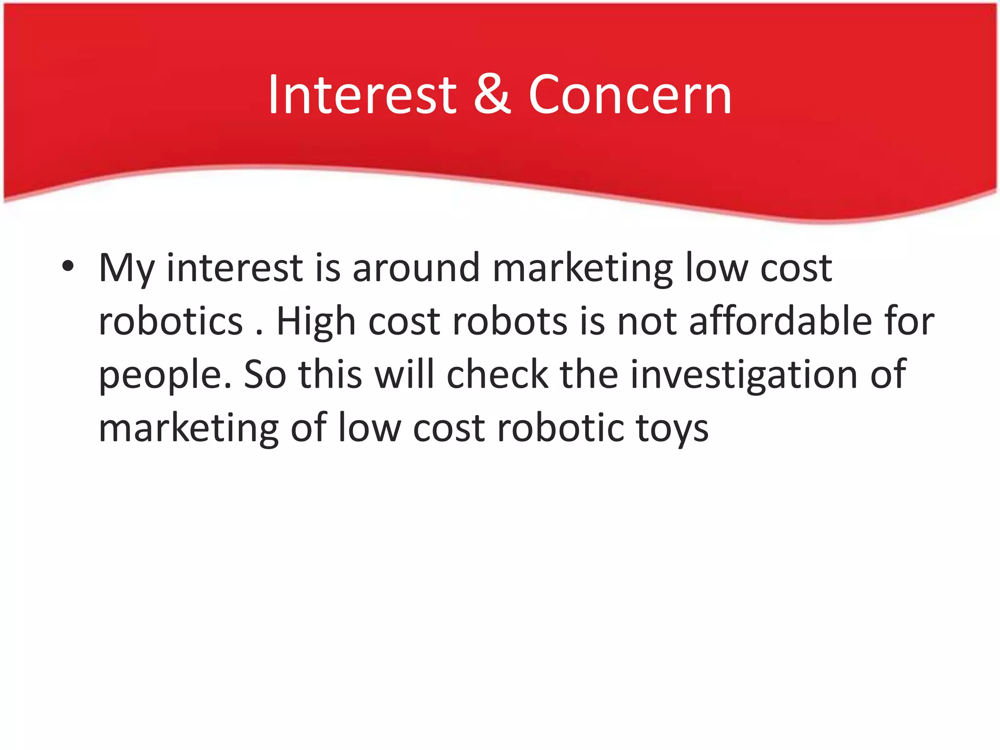 Dissertation proposal: Educational Robotic Kit | PPT