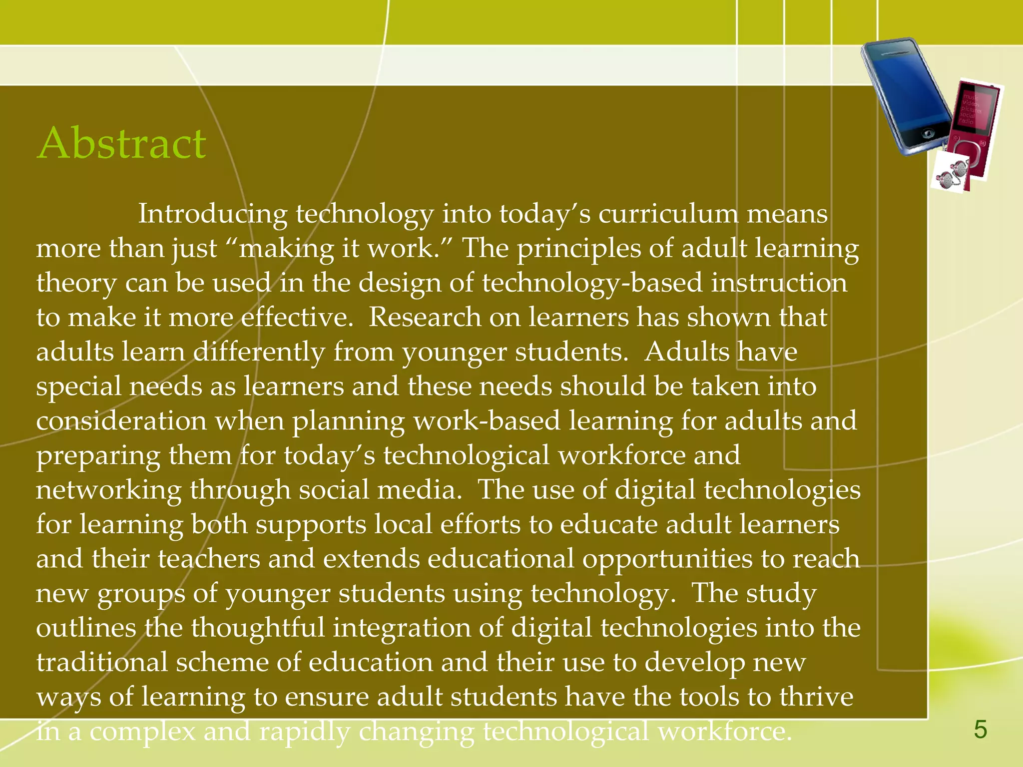 Adult Learning & Technology | PPT