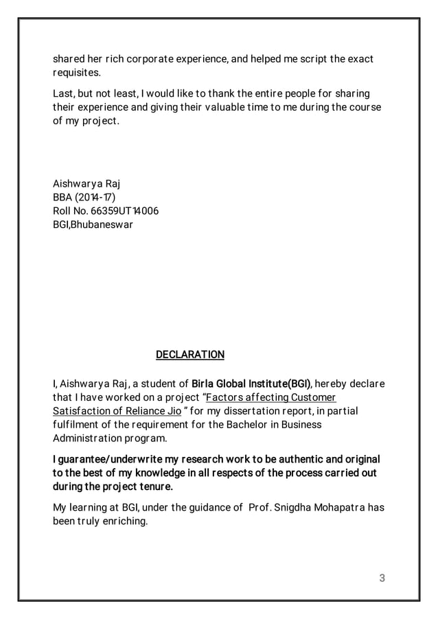 Dissertation report | PDF