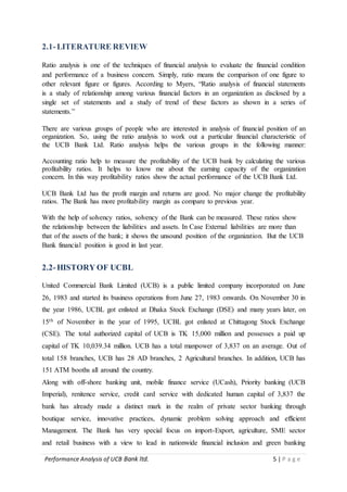 Dissertation Report On United Commercial Bank Ltd. (UCBL) | DOCX