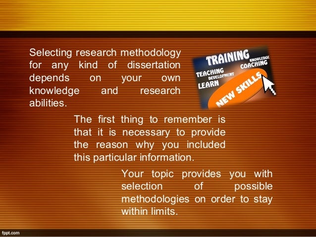 Dissertation research methods