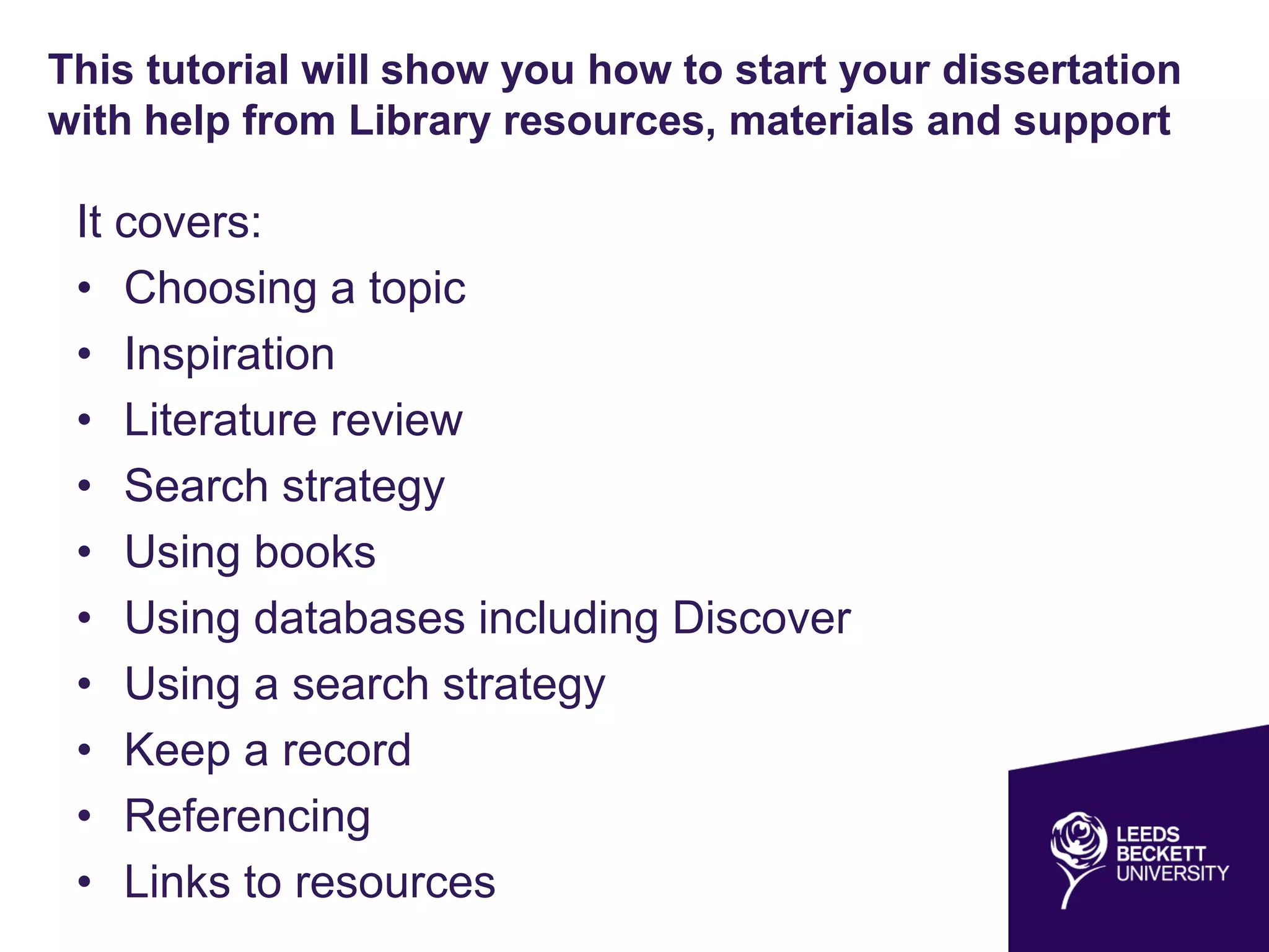 Dissertation research skills | PPTX