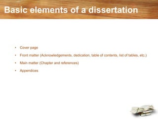 Dissertation road map | PPSX