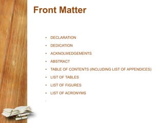 Dissertation road map | PPSX