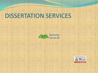 Dissertation proposal writing services | PPT
