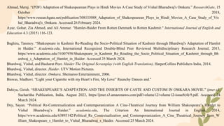 A Comparative Study of Shakespearean Tragedies Othello, Hamlet, and ...