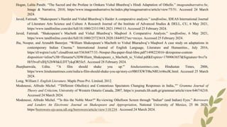 A Comparative Study of Shakespearean Tragedies Othello, Hamlet, and ...