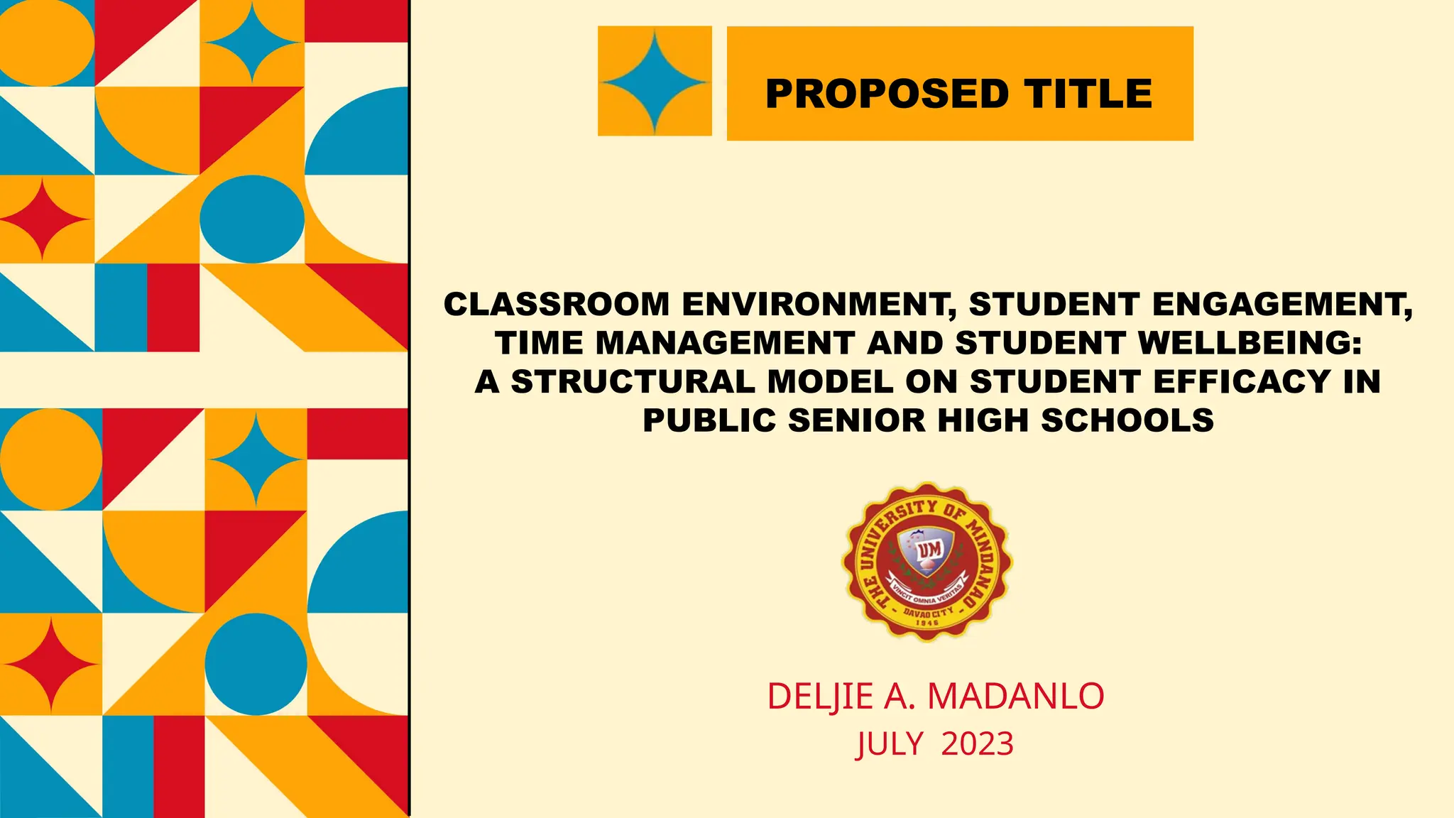 Classroom environment , student efficacy | PPTX