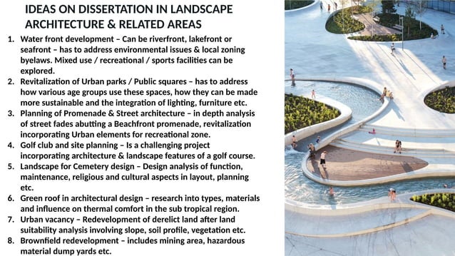 Dissertation topics in Architecture for UG students | PPTX