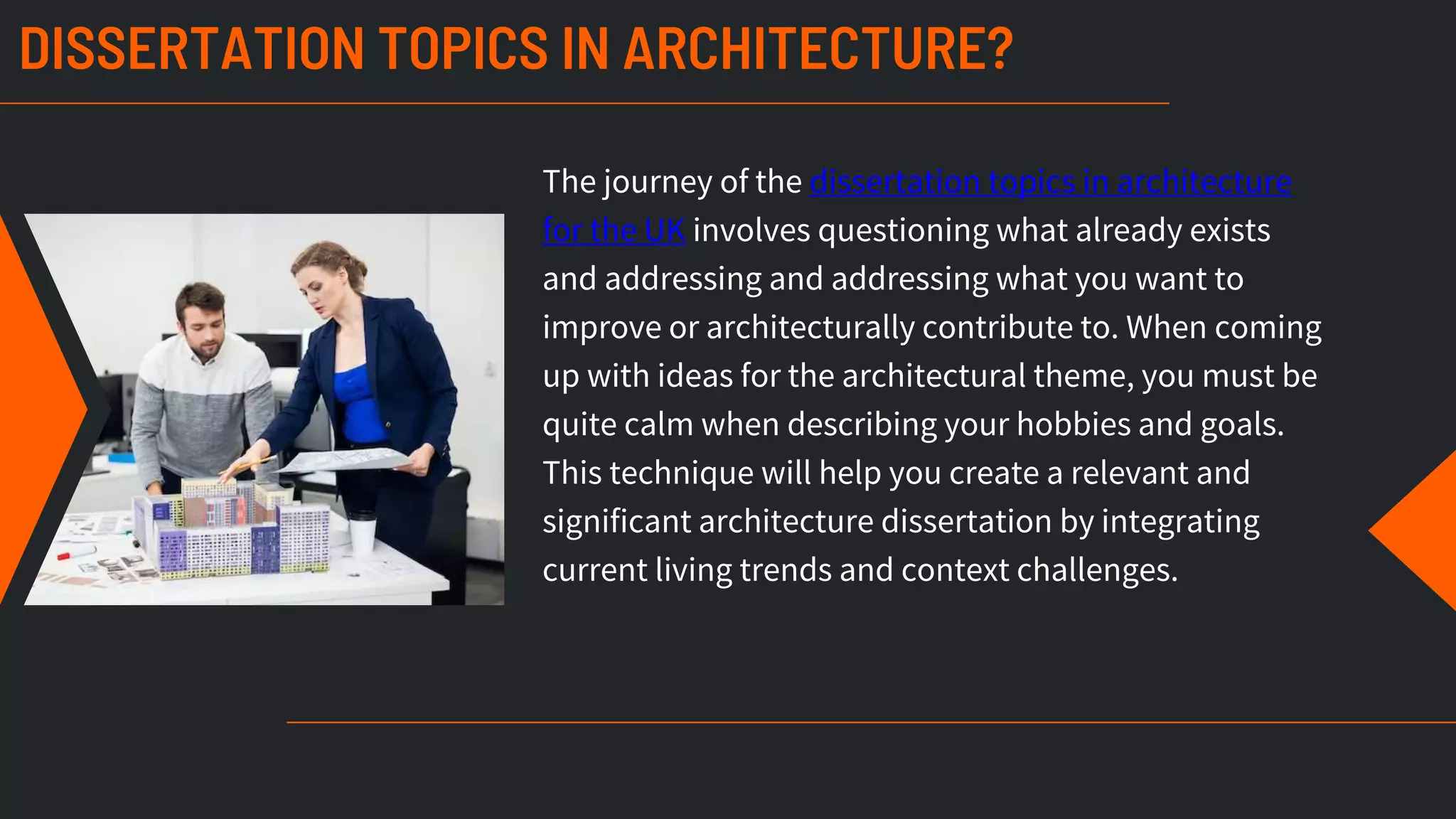 Dissertation Topics In Architecture for London.pptx