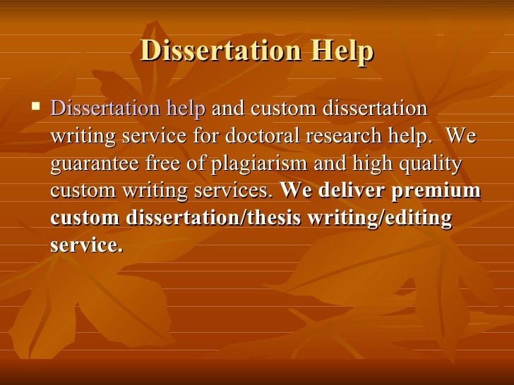 Dissertation Writer