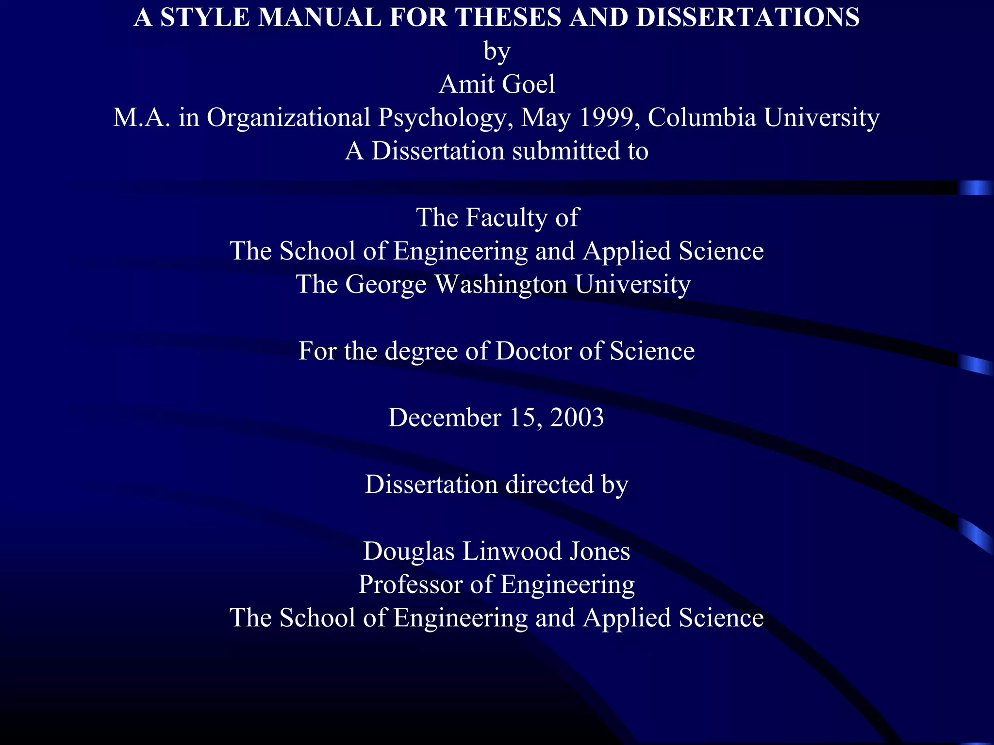 Dissertation writing | PPT