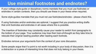 Dissertation : personal writing style | PPT