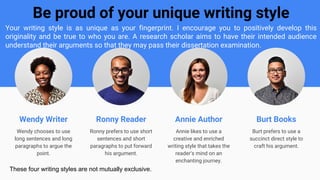 Dissertation : personal writing style | PDF