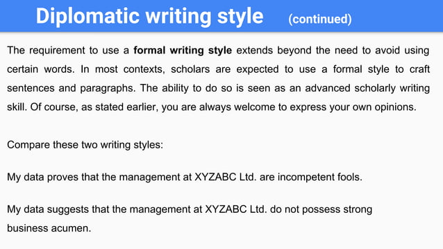 Dissertation : personal writing style | PDF