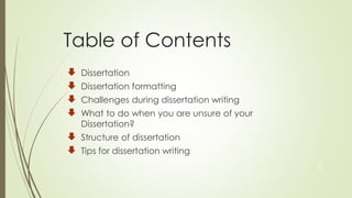 Dissertation Writing Tips | PPT