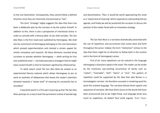 Strategy of indirection in the Sun also Rises | PPT