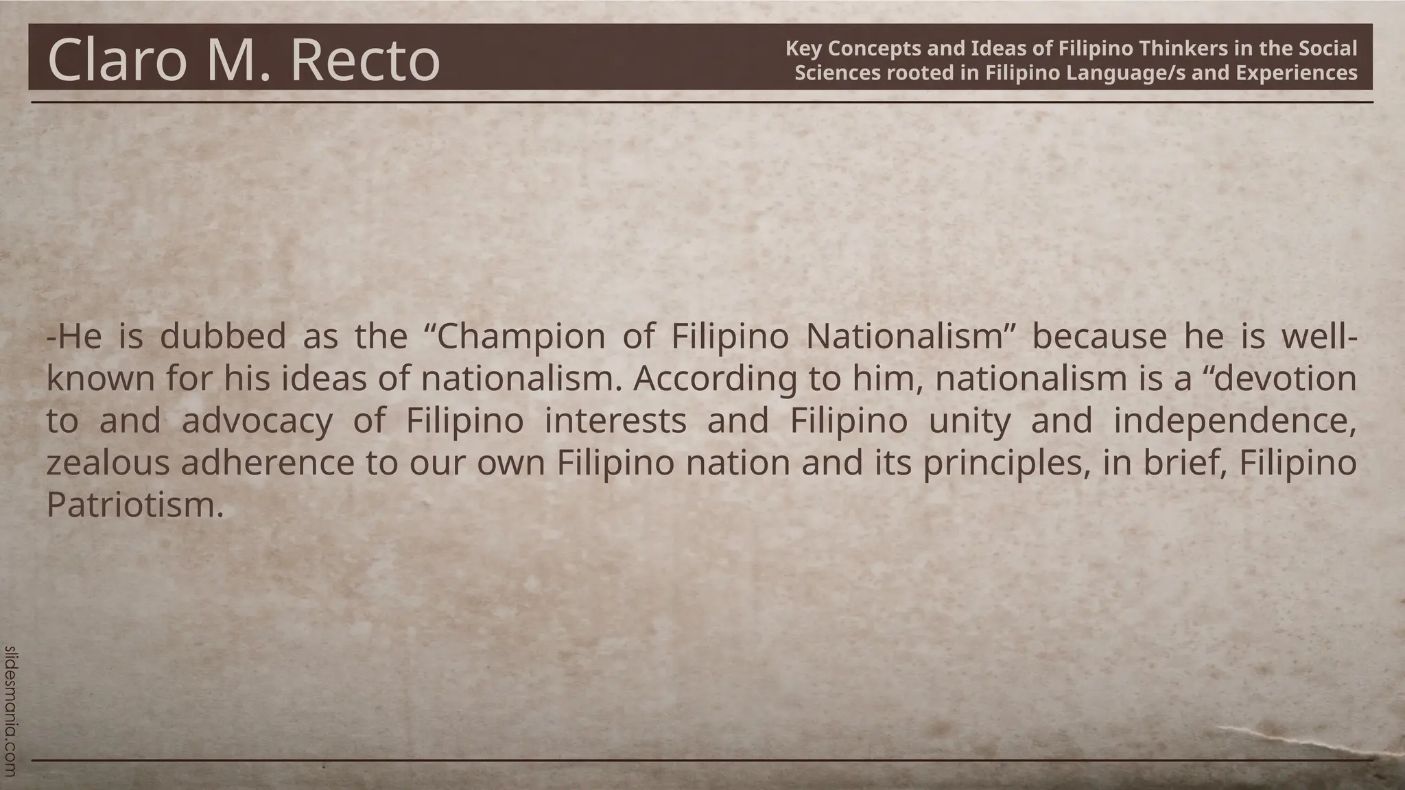 Key Concepts and Ideas of FIlipino Thinkers in the Soicial Sciences ...