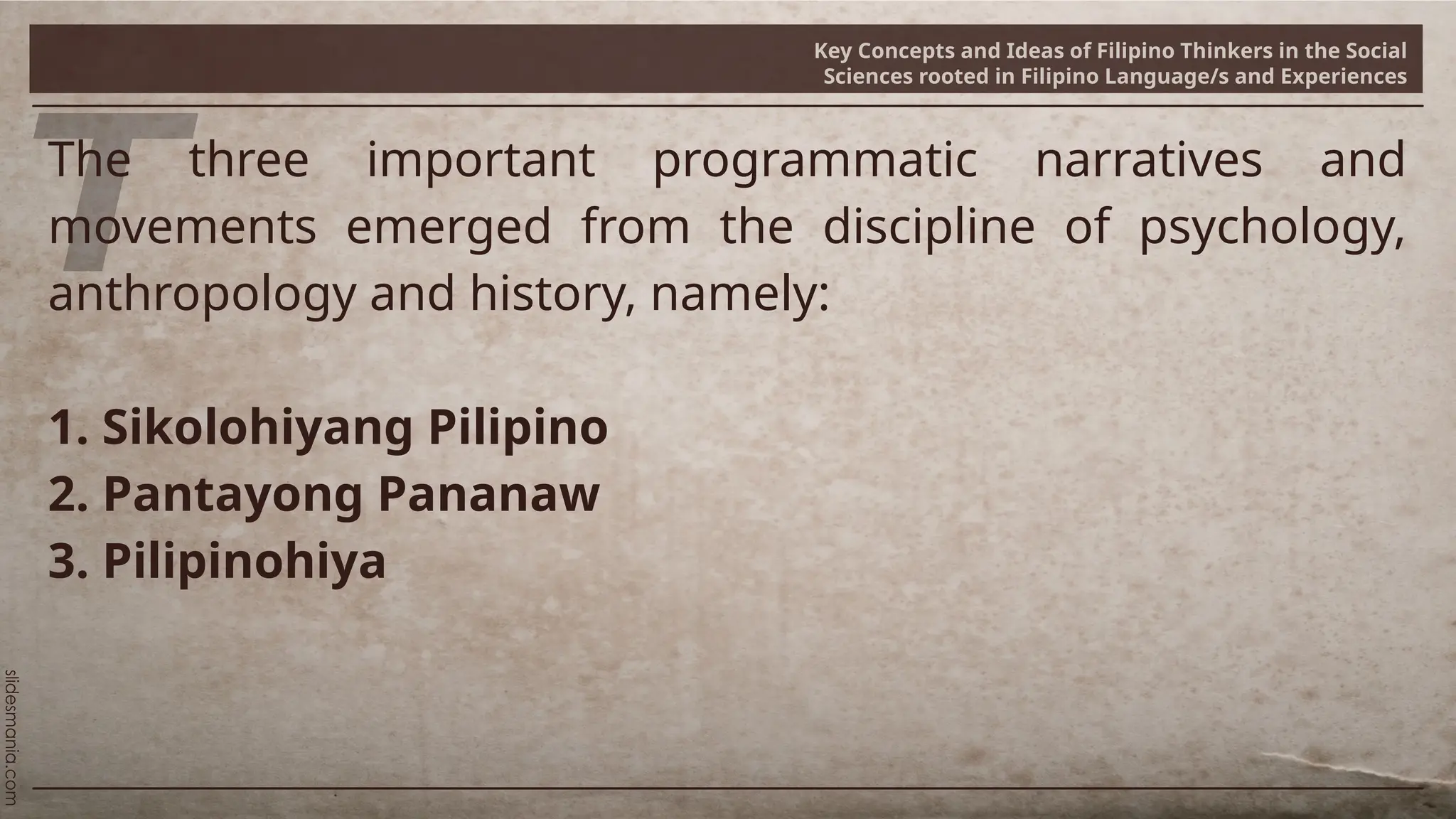 Key Concepts and Ideas of FIlipino Thinkers in the Soicial Sciences ...