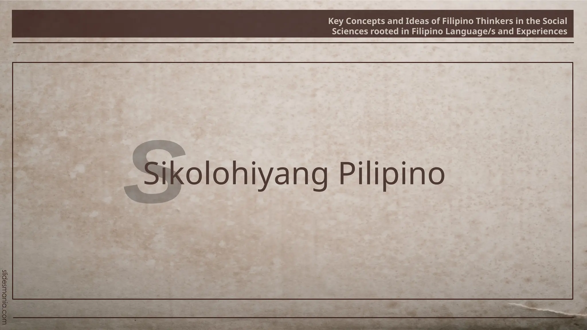 Key Concepts and Ideas of FIlipino Thinkers in the Soicial Sciences ...