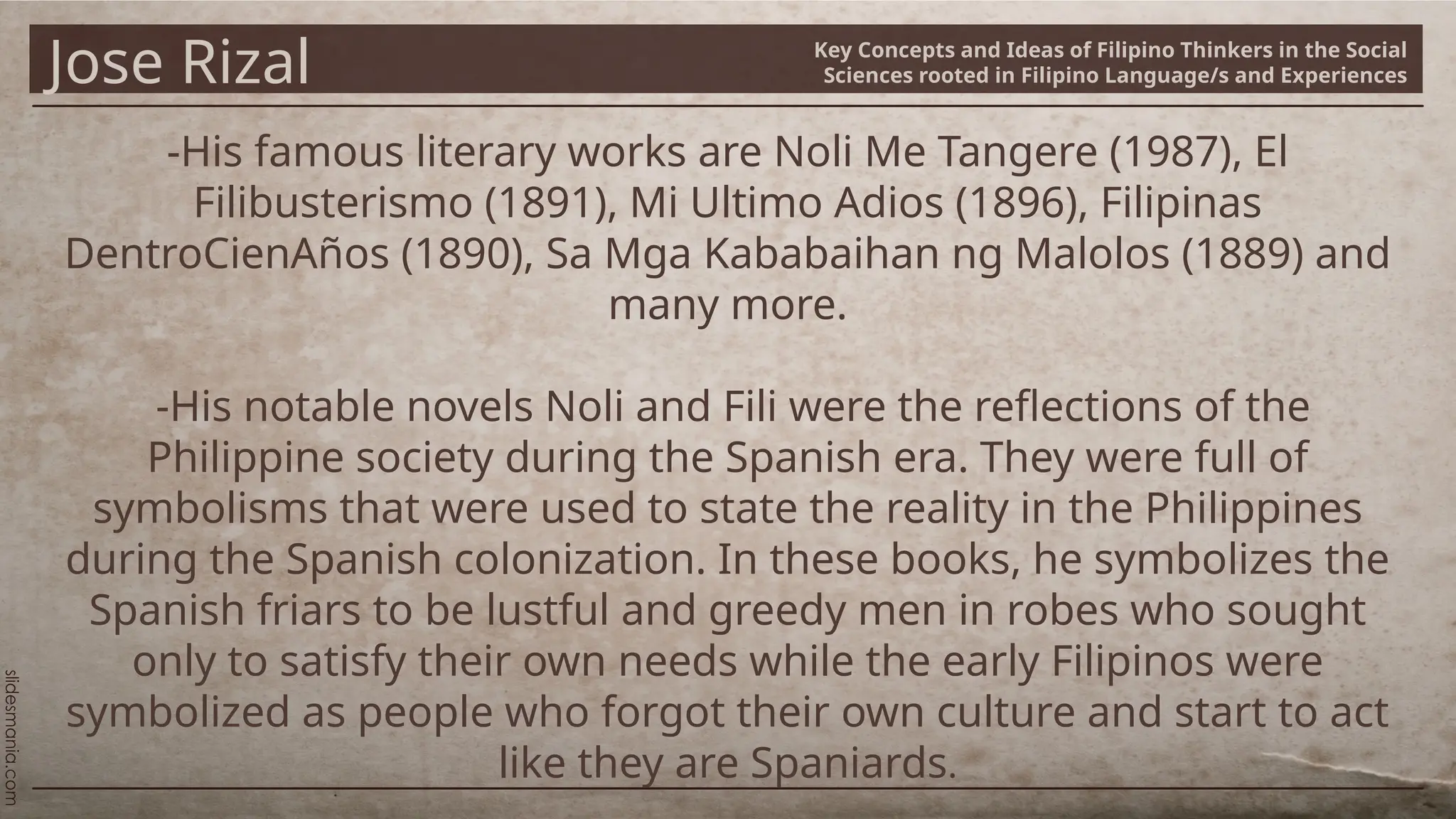 Key Concepts and Ideas of FIlipino Thinkers in the Soicial Sciences ...