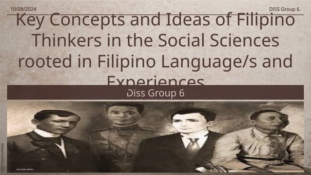 Key Concepts and Ideas of FIlipino Thinkers in the Soicial Sciences ...