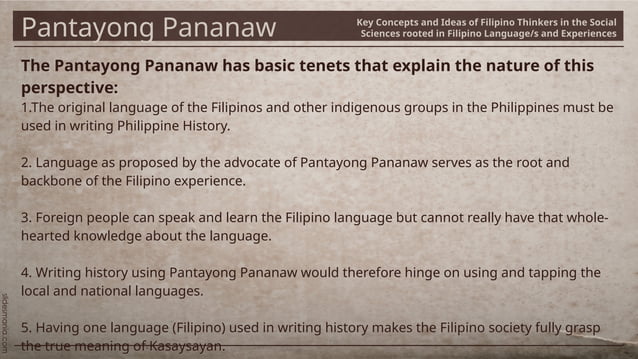 Key Concepts and Ideas of FIlipino Thinkers in the Soicial Sciences ...