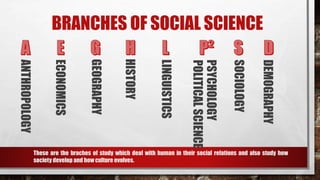 Discipline and Ideas in the Social Sciences | PPTX