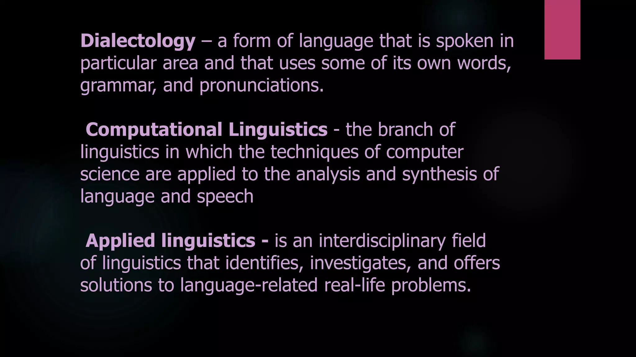 LINGUISTIC - DISCIPLINE AND IDEAS IN THE SOCIAL SCIENCE | PPTX