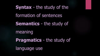 LINGUISTIC - DISCIPLINE AND IDEAS IN THE SOCIAL SCIENCE | PPTX
