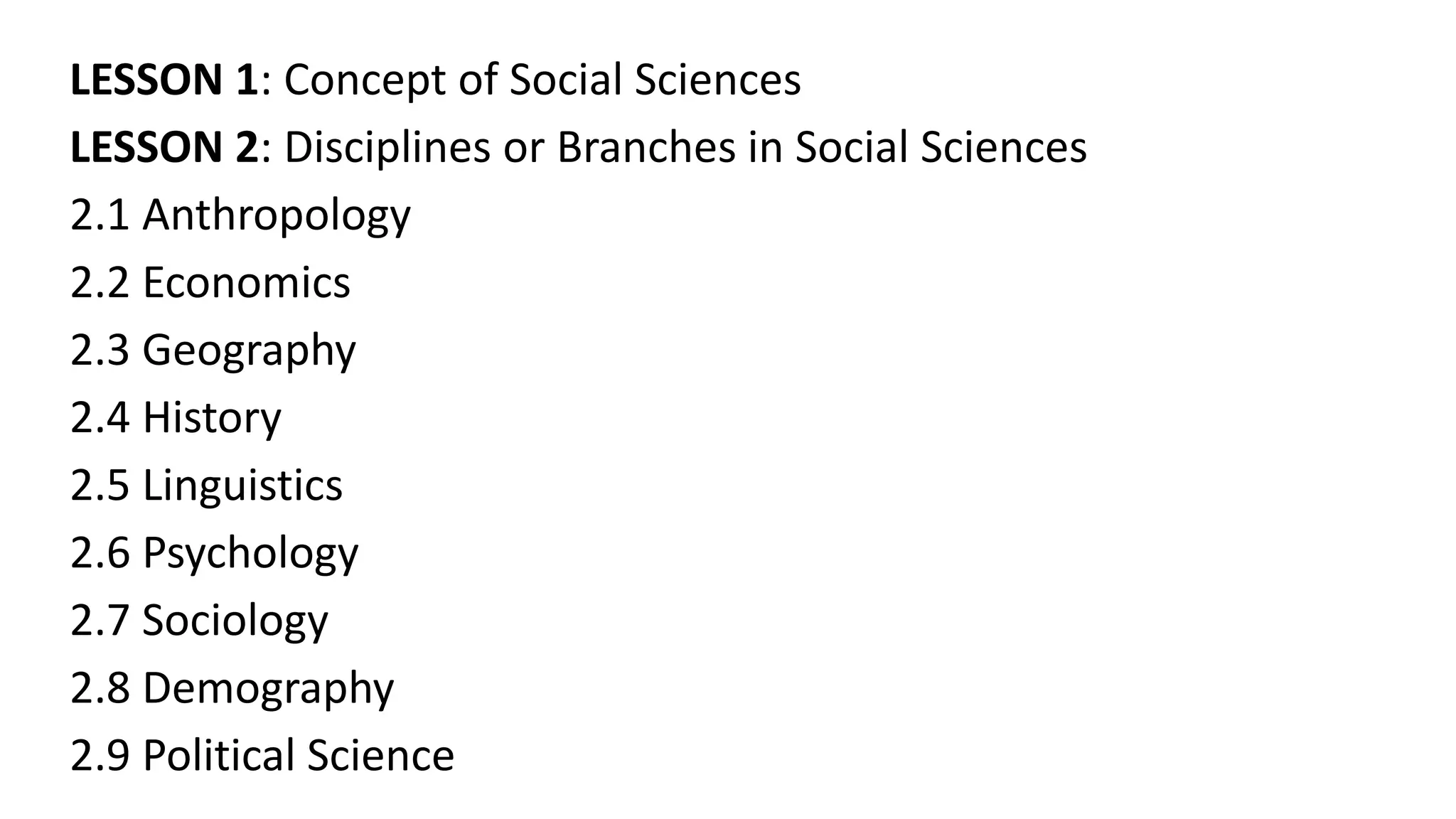 Diss list of topics | PPTX