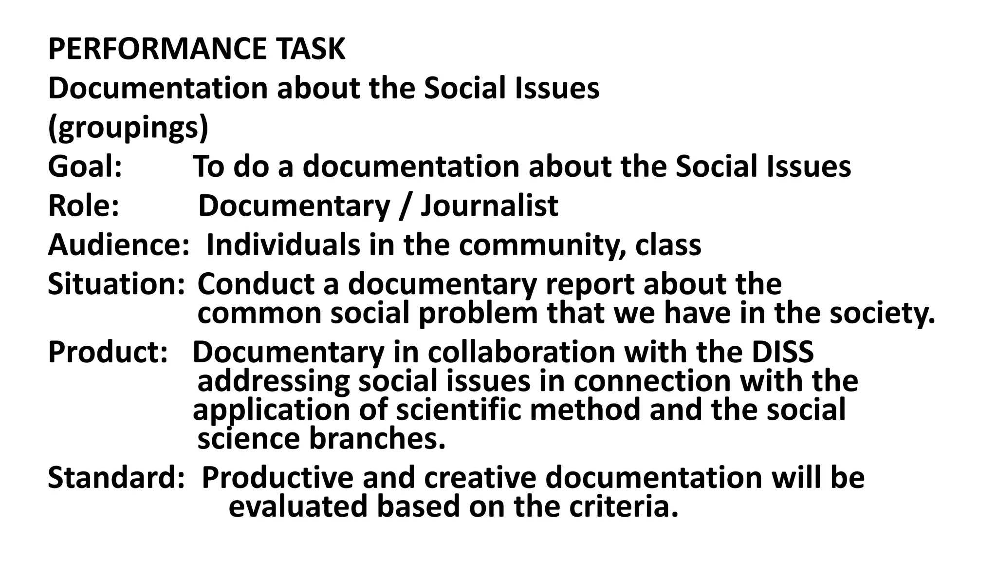 Diss list of topics | PPTX