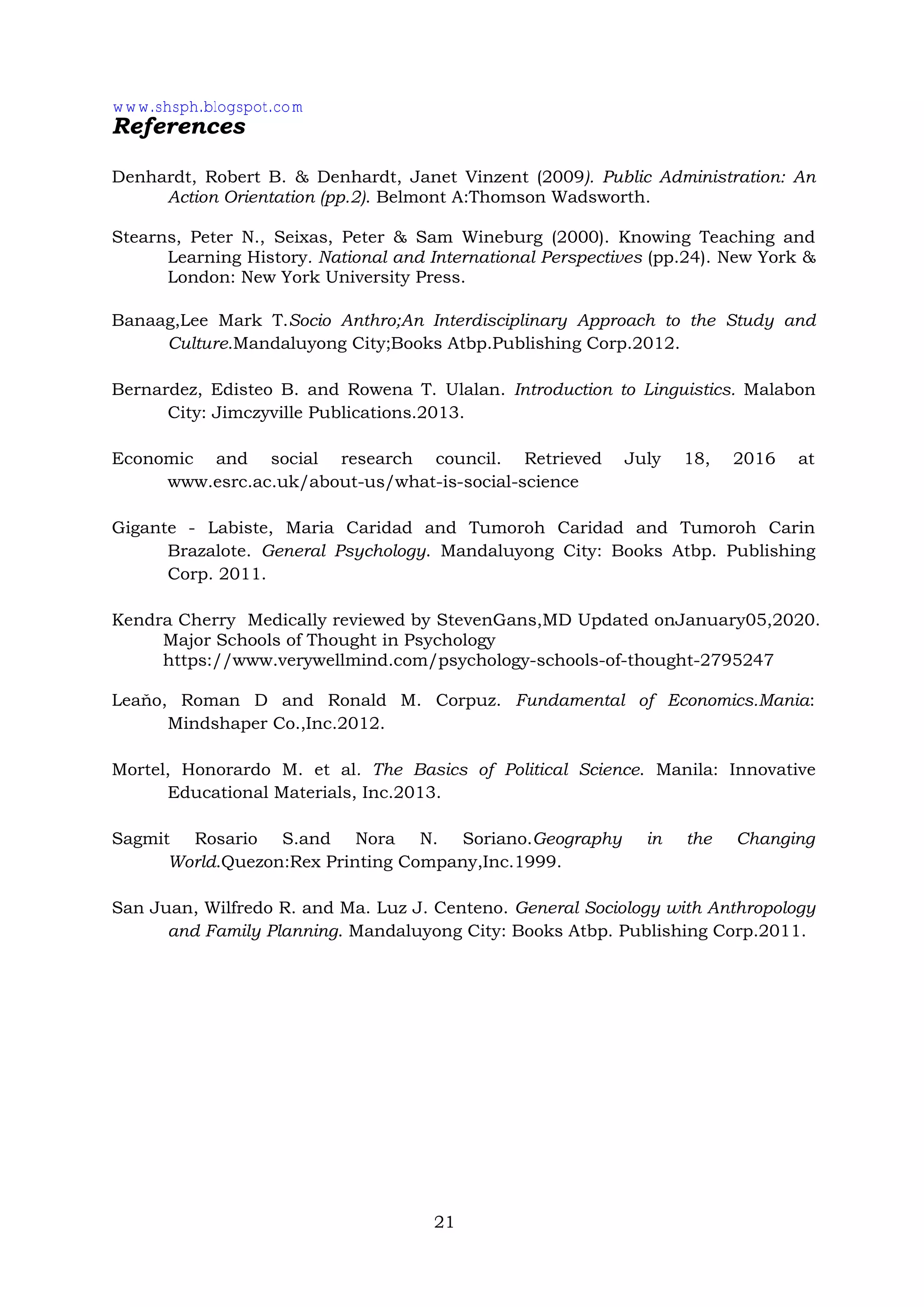 DISS_mod1_Introduction to Social Sciences with Natural Sciences and ...