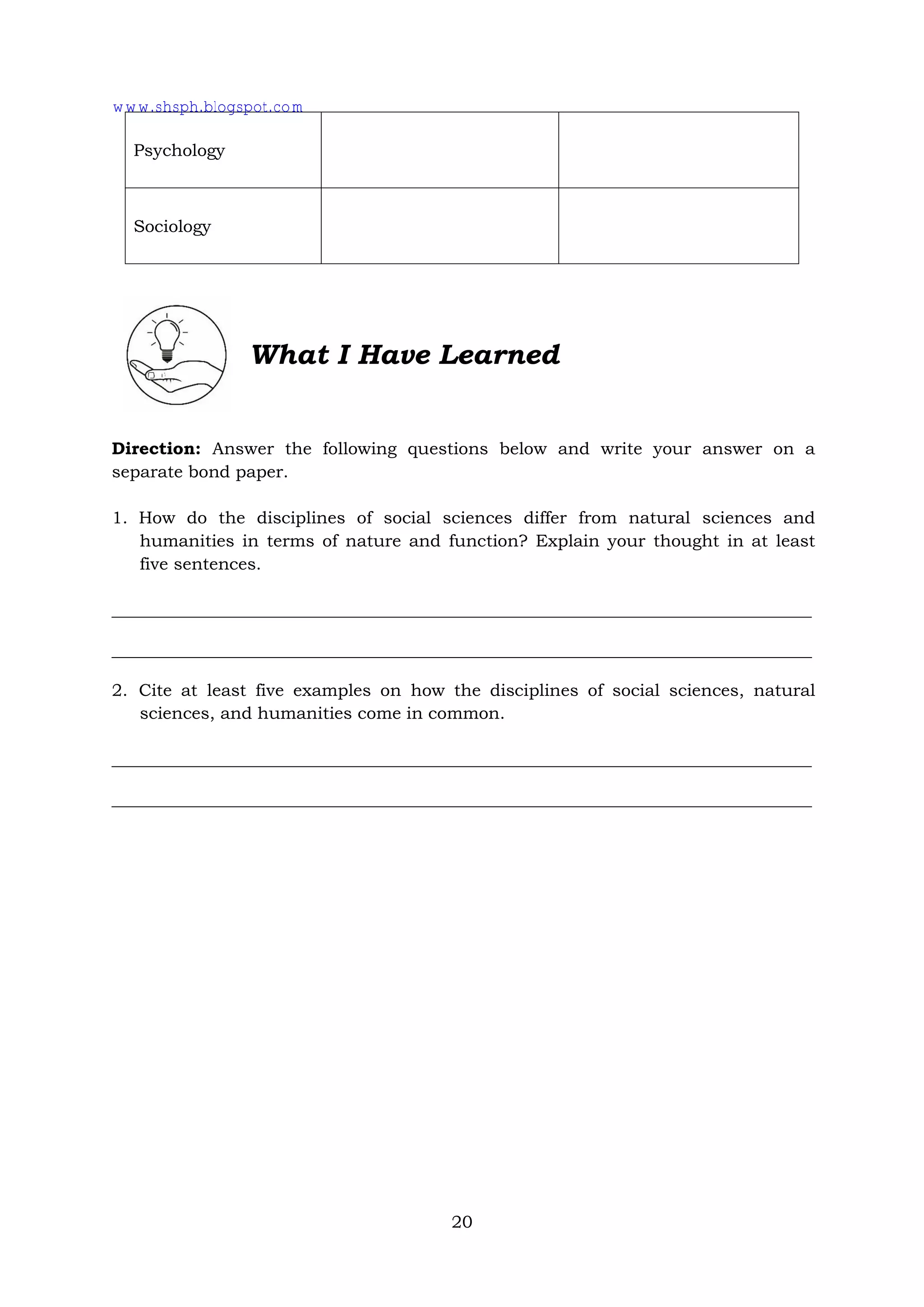 DISS_mod2_Nature and Functions of Social Sciences Disciplines.pdf