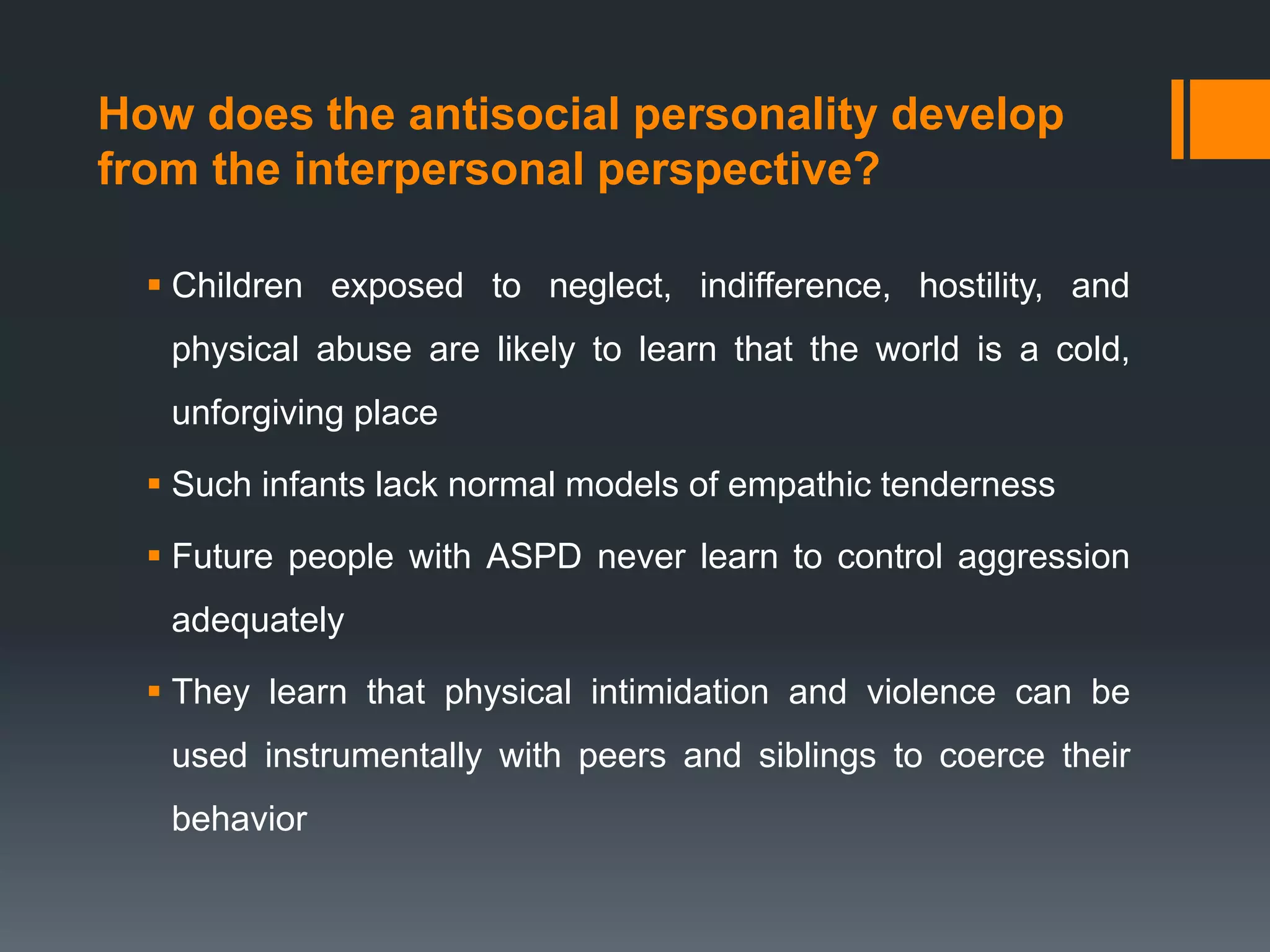 Antisocial personality disorder | PPTX