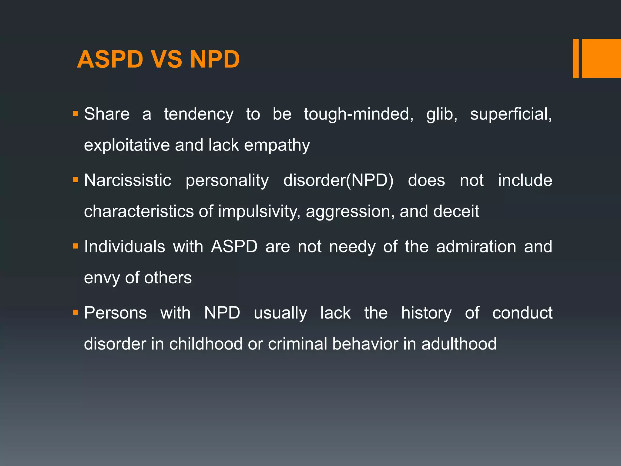 Antisocial personality disorder | PPTX